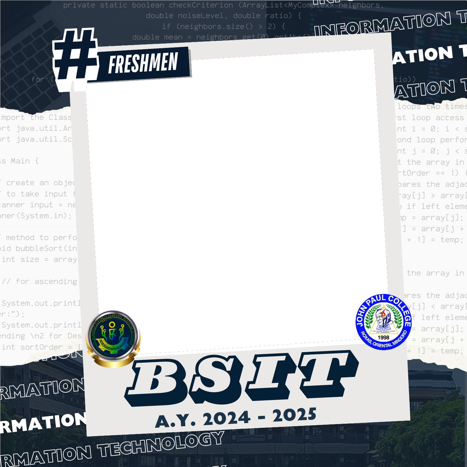 John Paul College - BSIT | zFrame | Create and share your frames